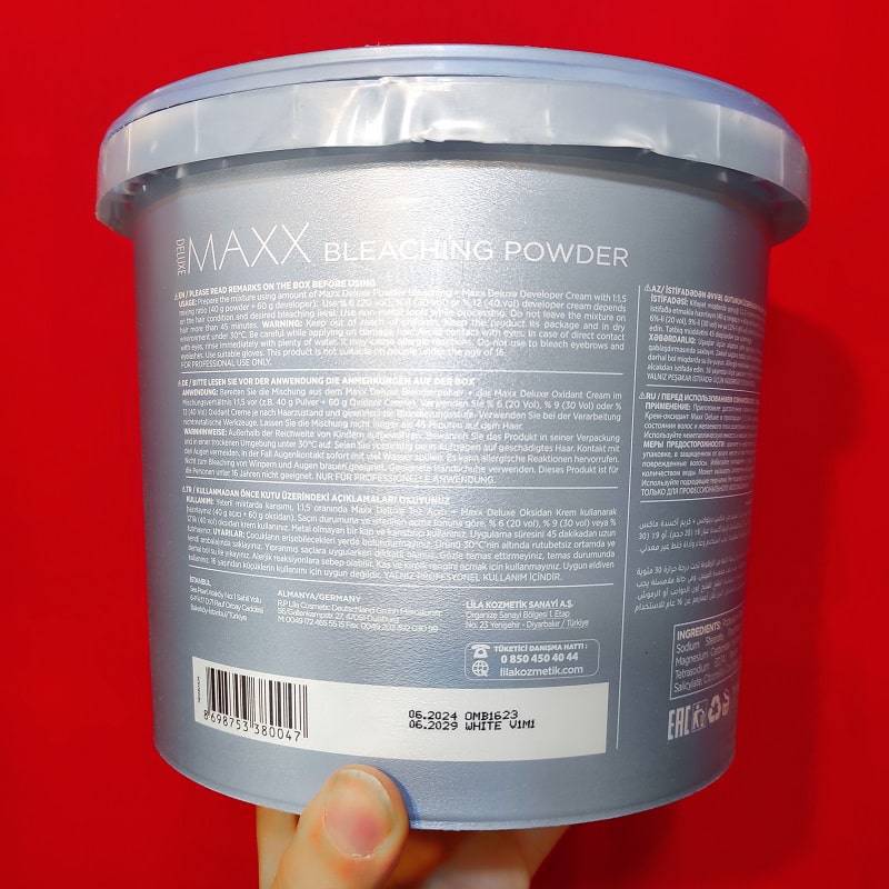 قیمت و خرید پودر دکلره مکس دلوکس اصل {نیم و 2 کیلویی} - فروشگاه بالیاژ